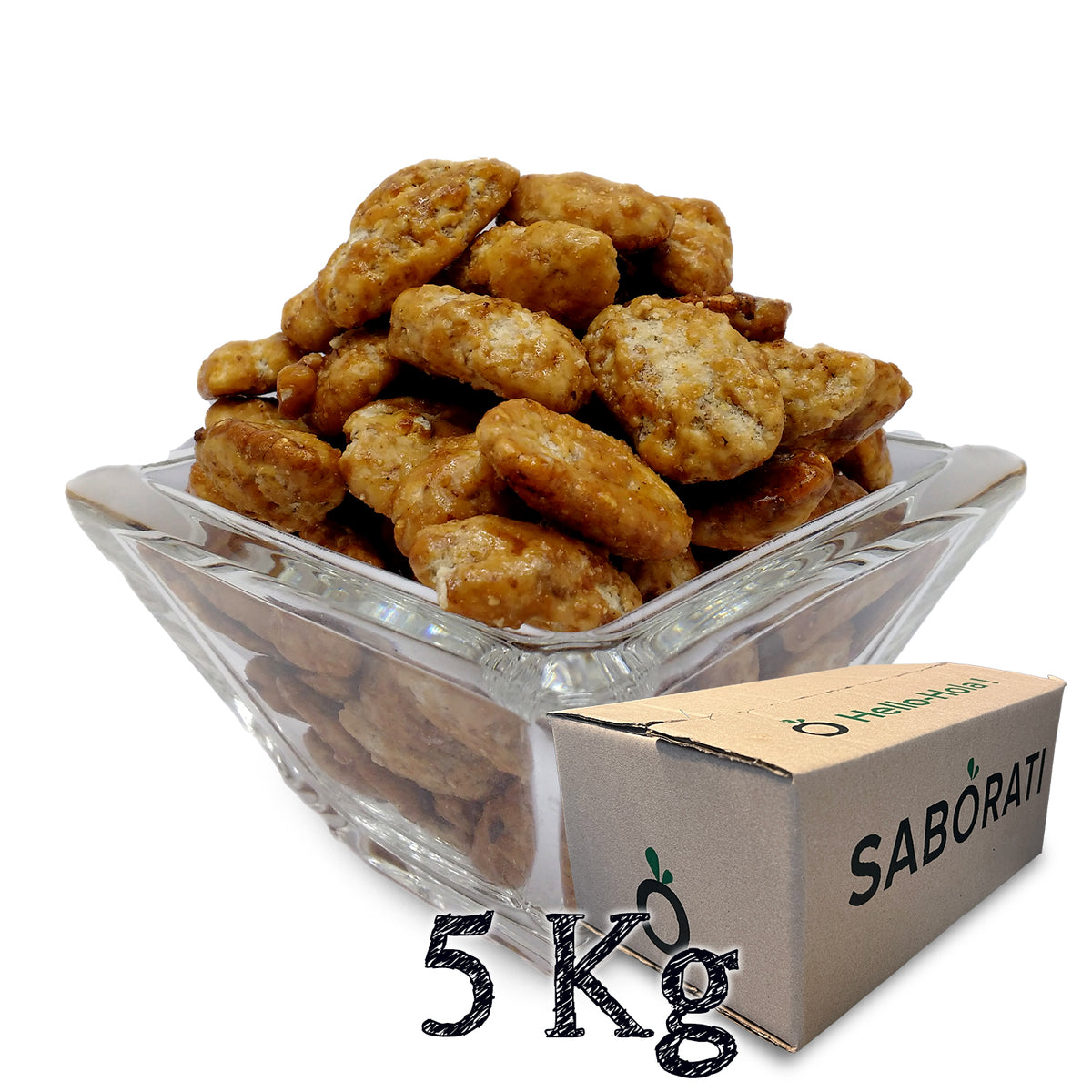 Nuez pecanera corazon garapiñada – Saborati MX